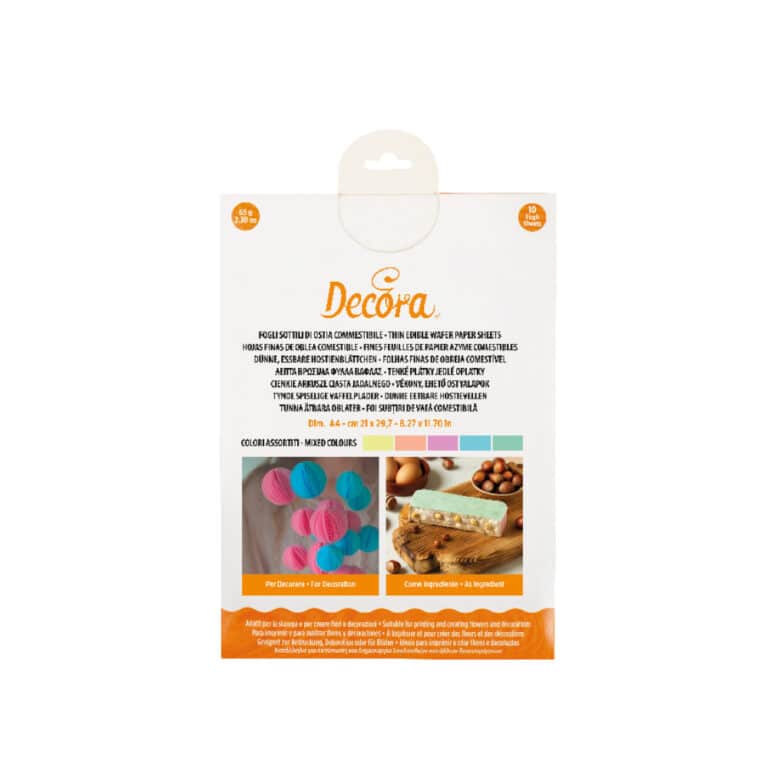 Thin Colored Wafer Papers - Food, Professional Ingredients - Decora