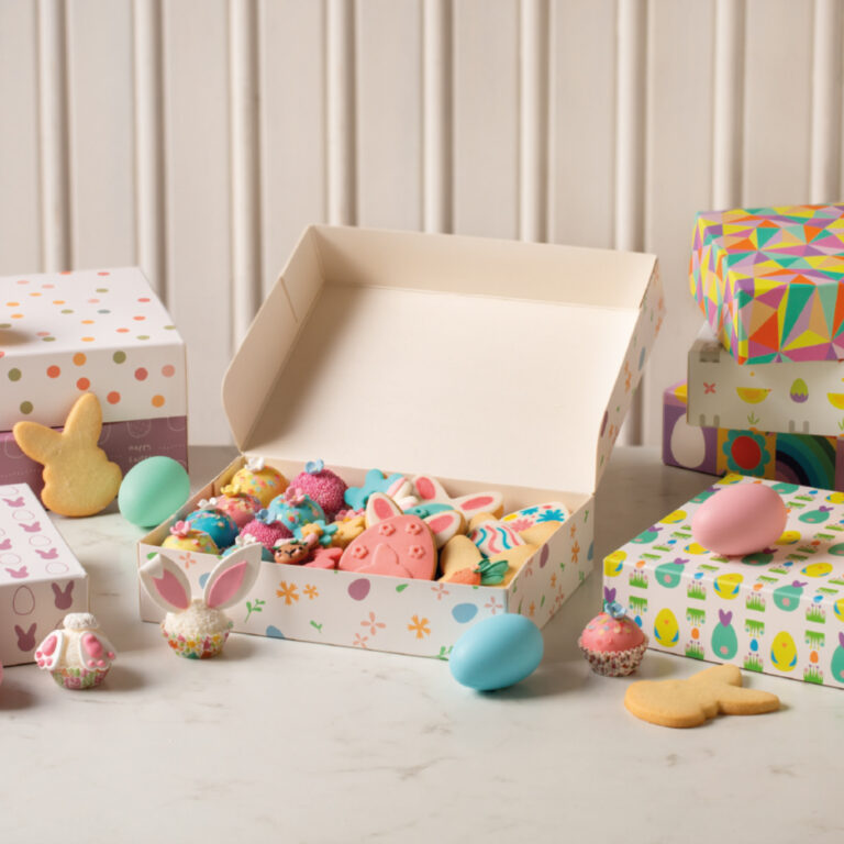 Easter Patchwork Cake Box - Biscuits, New Products, Packaging, Easter ...