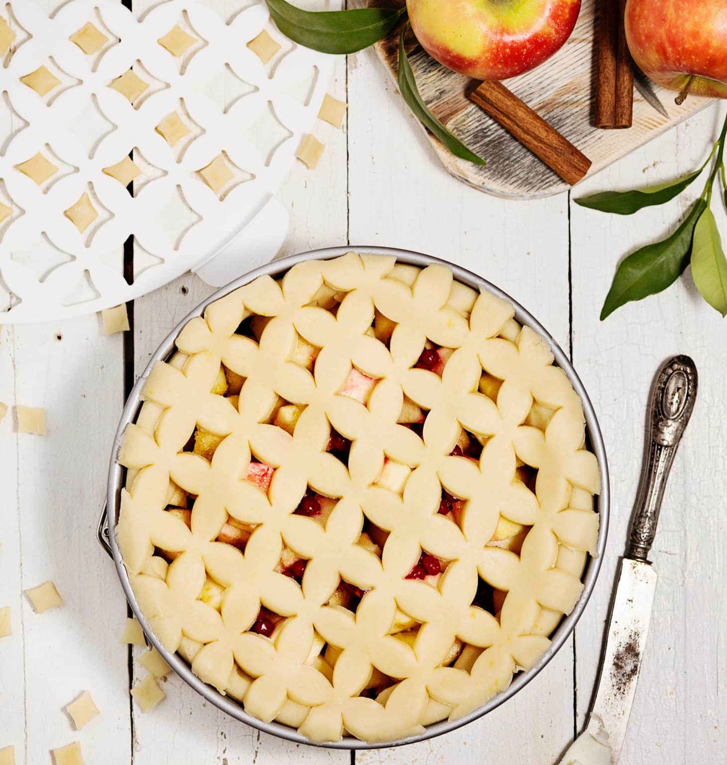 Arabesque pastry cutter grid for tarts - Decora